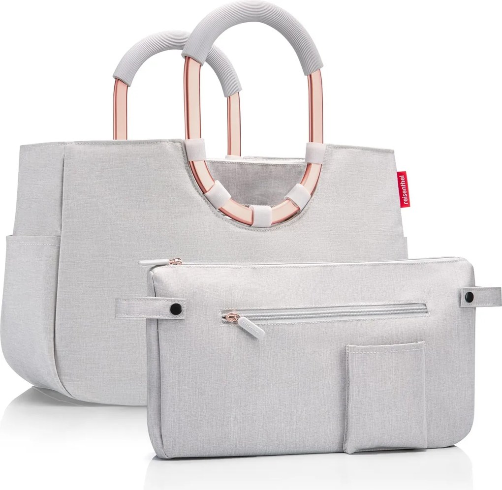 Módní taška Reisenthel Loopshopper M frame twist sky rose