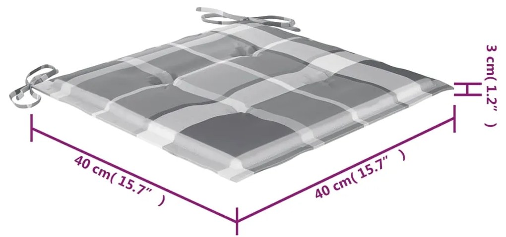 vidaXL Marketos Skládací zahradní židle s poduškami 2 ks bambus