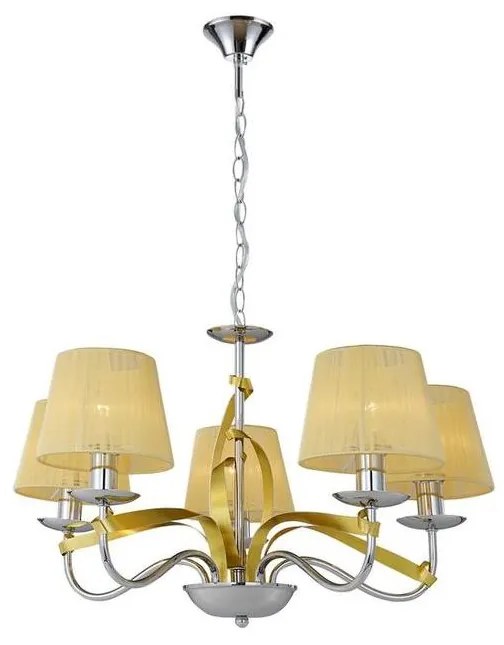 Candellux Lustr na řetězu DIVA 5xE14/40W/230V CA0117