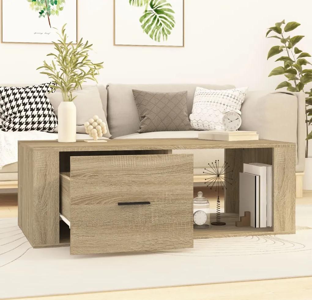 vidaXL Konferenční stolek 100x50,5x35 cm kompozitní dřevo [816539] Barva: Betonová šedá