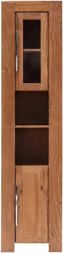 furniture-nabytek.cz - Vysoká skříňka Osvaro - Stříbrné kovové úchytky