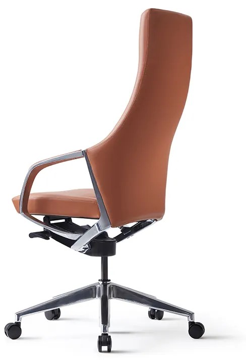 Office Pro Kancelářské otočné křeslo HONOR OF - kůže, koženka, hnědá
