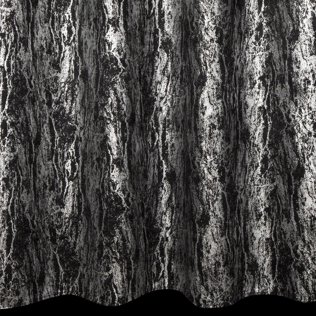 ZATEMŇOVACÍ ZÁVĚS NA KROUŽCÍCH ELISE 140X250 CM ČERNÁ