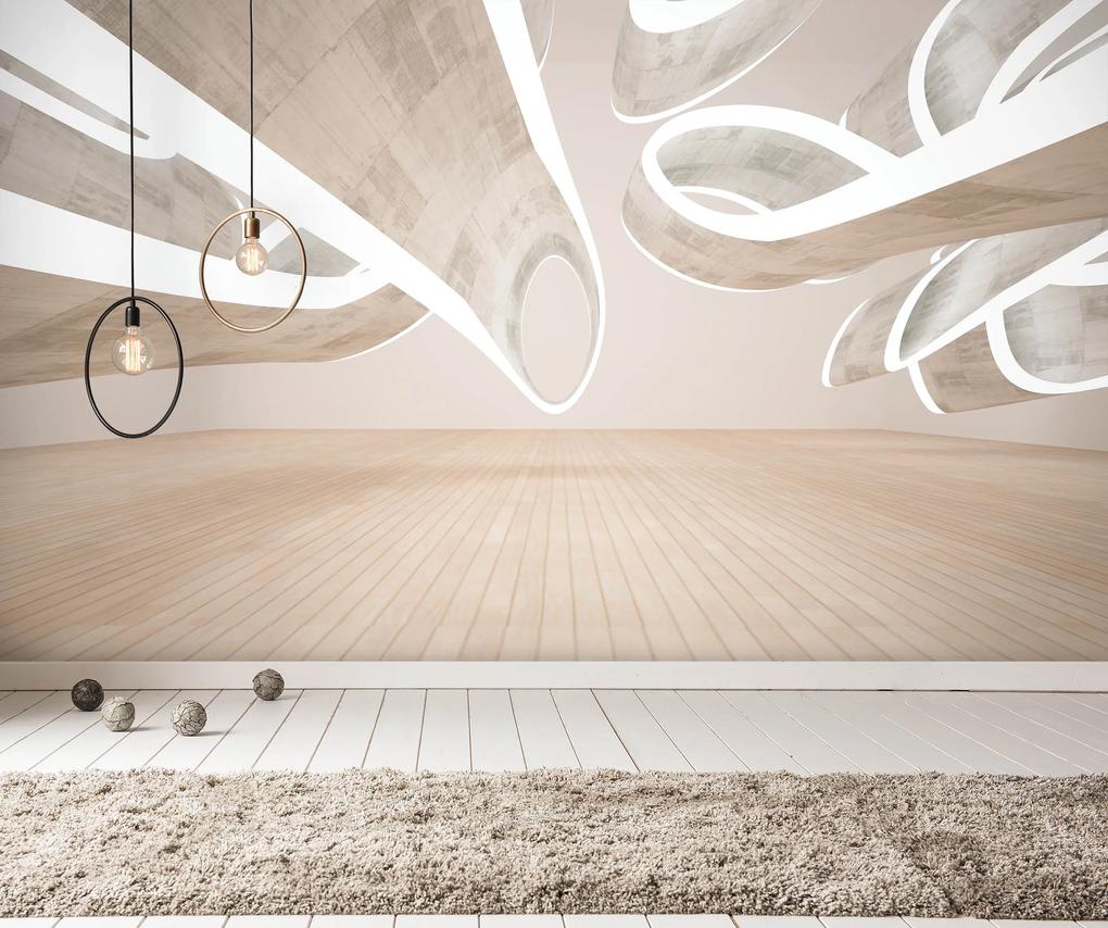 Malvis Tapeta abstraktní 3D místnost Vel. (šířka x výška): 144 x 105 cm