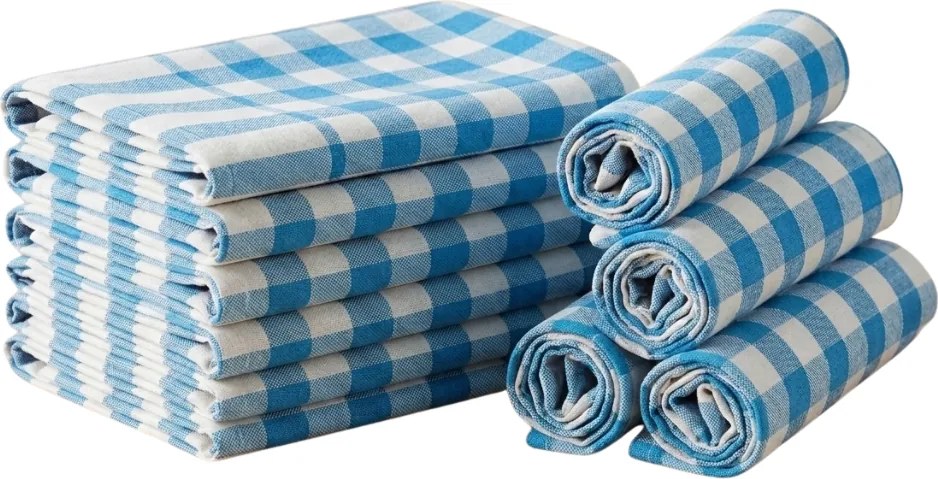 Utěrka CORIVA 50x70 cm světle modrá, set 10 ks
