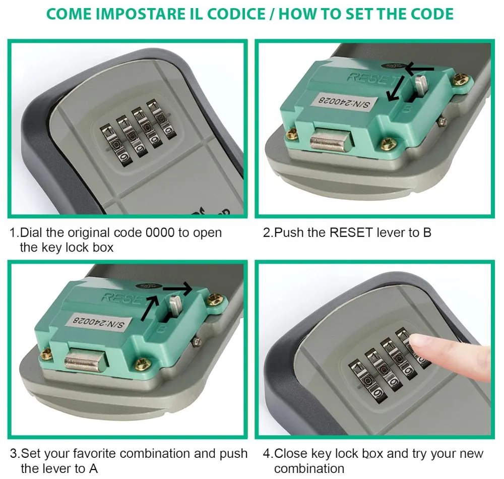 VELAMP Schránka na klíče IG006 s kódovou ochranou