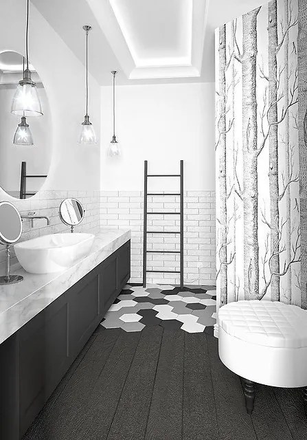 Sapho Sapho, KARBO elektrický sušák ručníků, kulatý, 500x1600mm, 120 W, černá mat, KB905