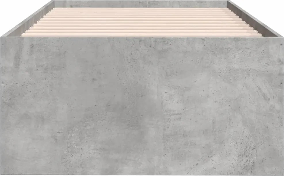Válenda se zásuvkami bez matrace betonově šedá 75 x 190 cm 3280891