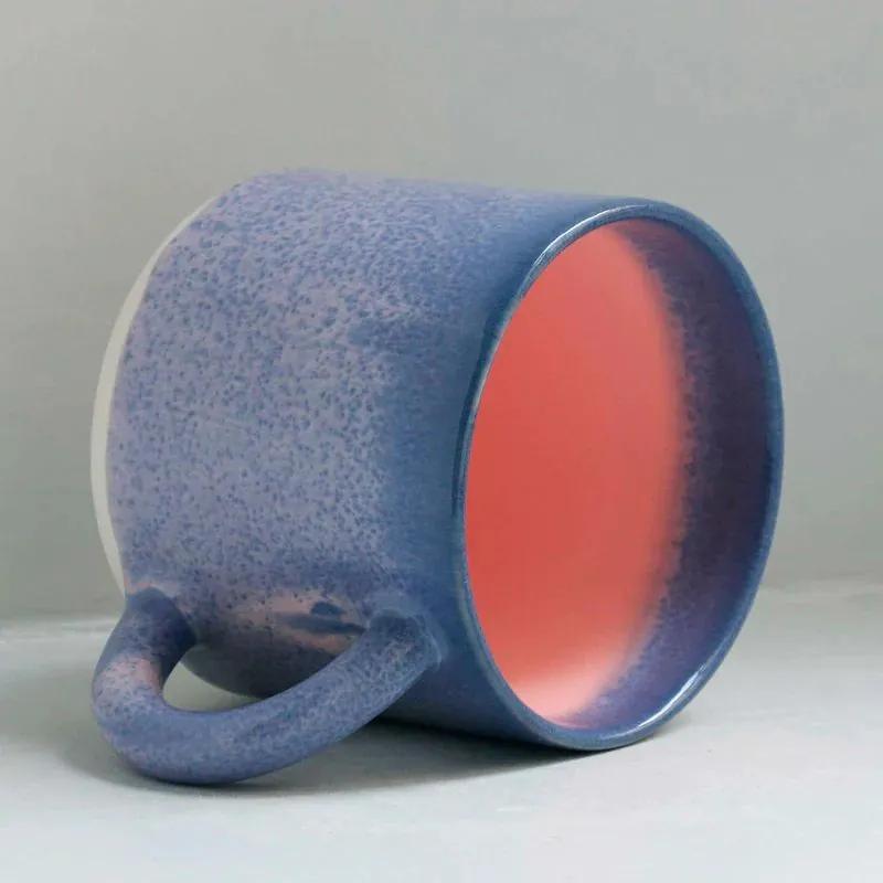 Studio Arhoj Porcelánový hrnek Ocean Flamingo 340 ml, modrá barva, porcelán