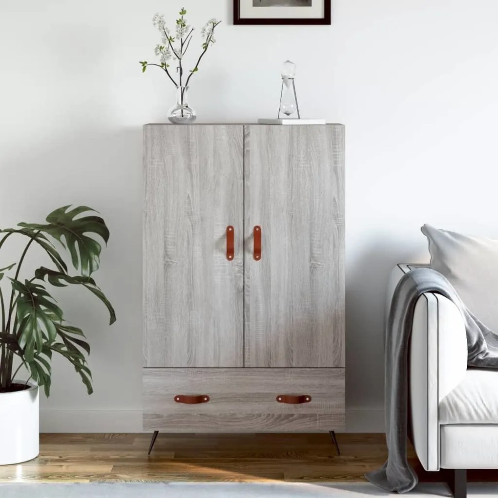 vidaXL Skříň highboard 69,5 x 31 x 115 cm kompozitní dřevo [828204] Barva: Bílá