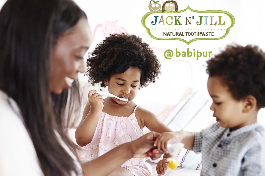 Jack N´ Jill Přírodní zubní pasta s příchutí 50 g Malina