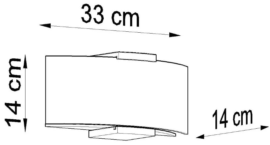 Bílé nástěnné svítidlo Eva – Sollux