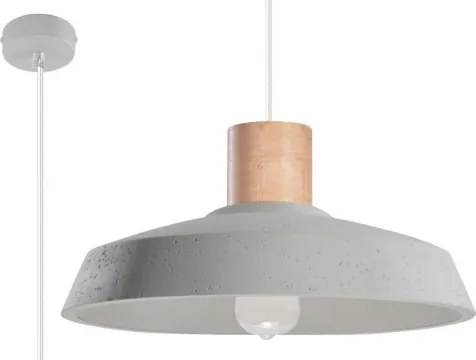 Betonový lustr SOLLUX Afra E27 1x60W bez zdroje SL.0282