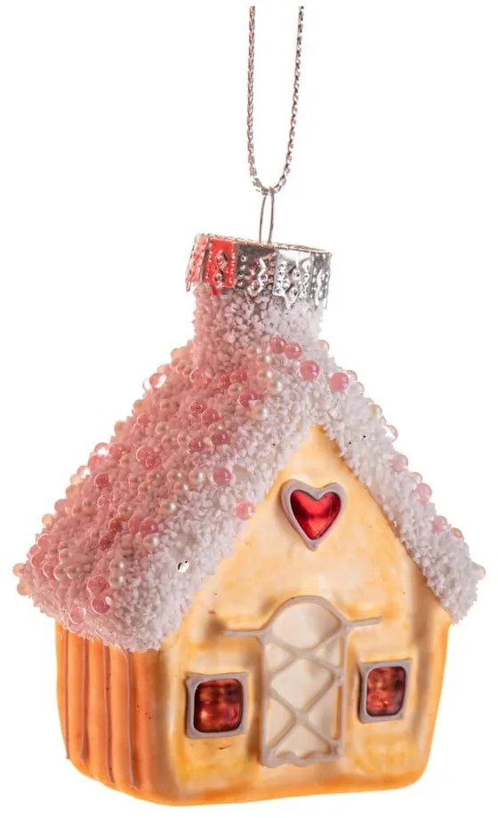 Skleněná vánoční ozdoba 7 cm House – Dakls