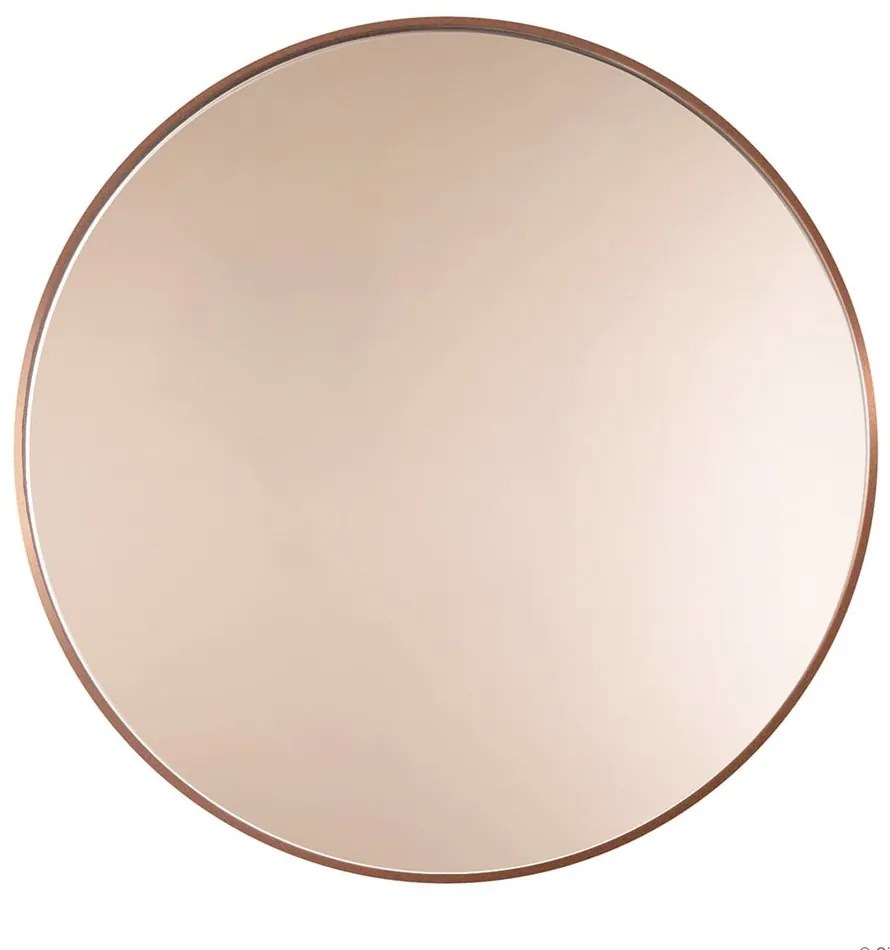 Zrcadlo Scandi Mono copper Rozměr: Ø 100 cm