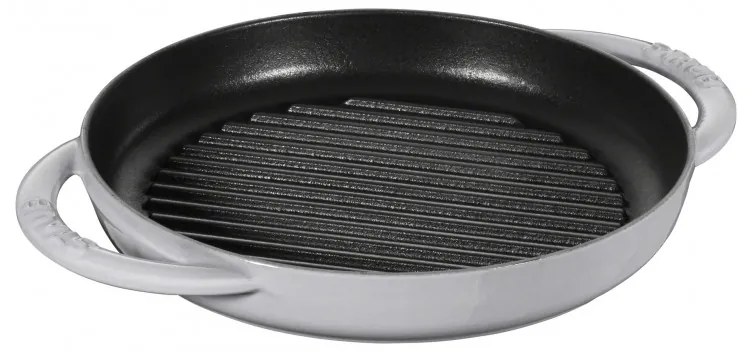 Staub Litinová grilovací pánev kulatá 22 cm, grafitově šedá