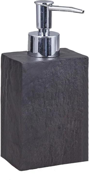 Tomasucci Dávkovač na mýdlo SLATE 7,5x5x10/17cm,černý
