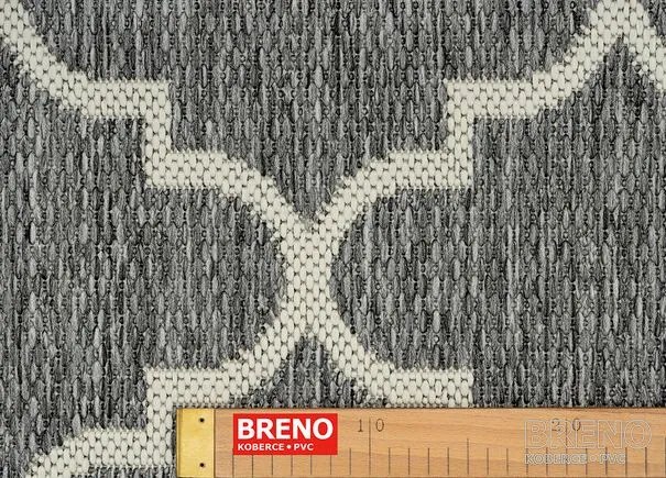 Breno Kusový koberec CASA 604 silver, 80x150 cm, Stříbrná/Šedá