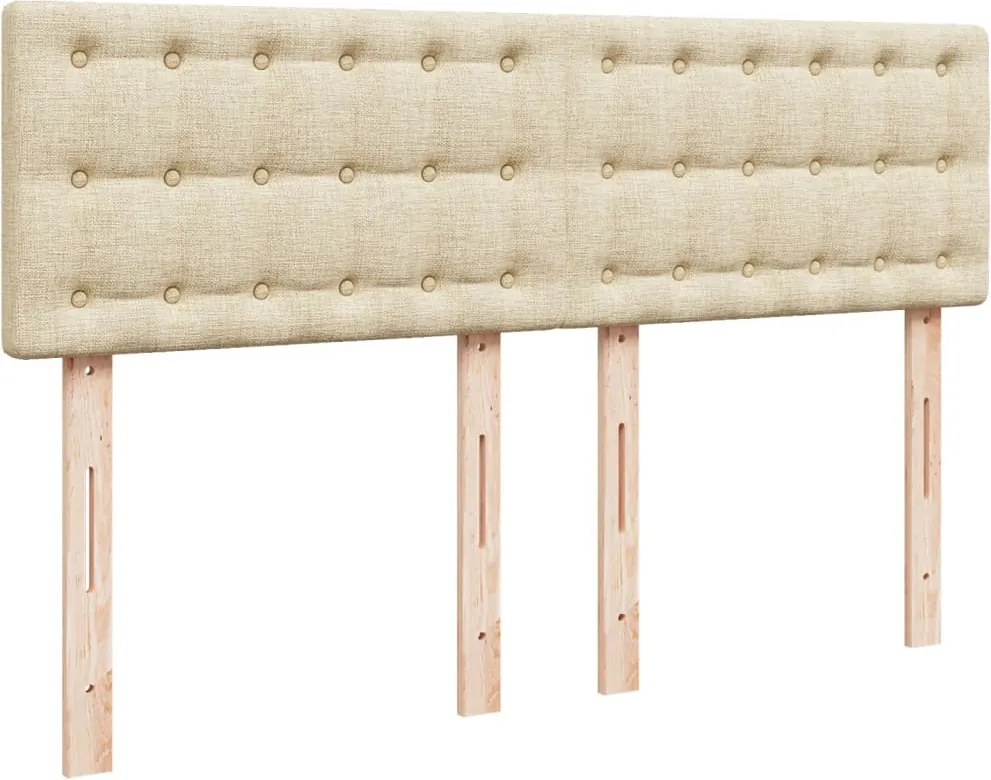 Box spring postel s matrací krémová 140x200 cm textil 3288230