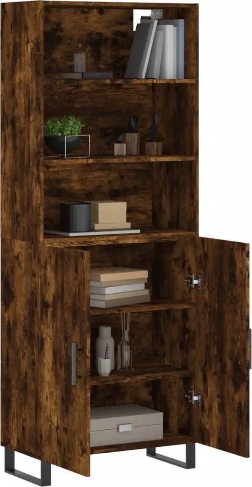 vidaXL Skříň highboard 69,5 x 34 x 180 cm kompozitní dřevo [3189279] Barva: Betonová šedá