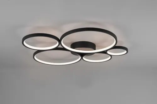 Přisazené LED svítidlo TRIO RONDO 49W 3000K matná černá 3-fázové stmívání 622610532