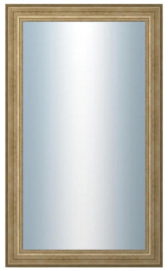 DANTIK - Zarámované zrcadlo - rozměr s rámem cca 60x100 cm z lišty HRAD stříbrná patina (2823)