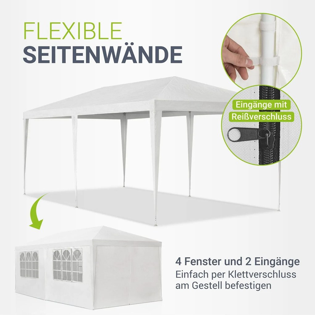 Juskys Zahradní párty stan 3 × 6 m Barva: Modrá