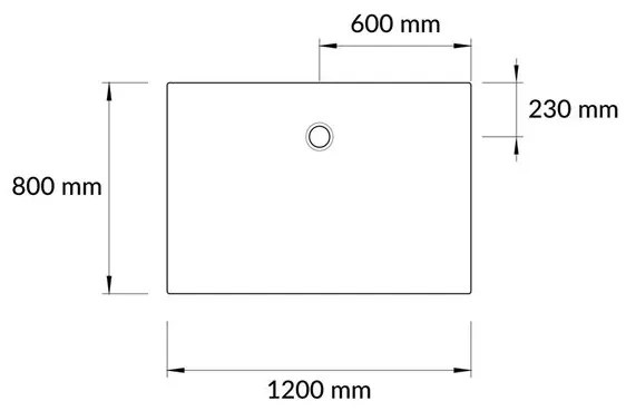 Kermi Koralle Sprchová vanička Anti-Slip 120 x 80 cm, bílá BDEXD1200805K