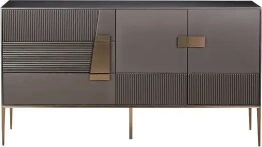 Komoda Stilig ST102 160 cm grafit/zlatá