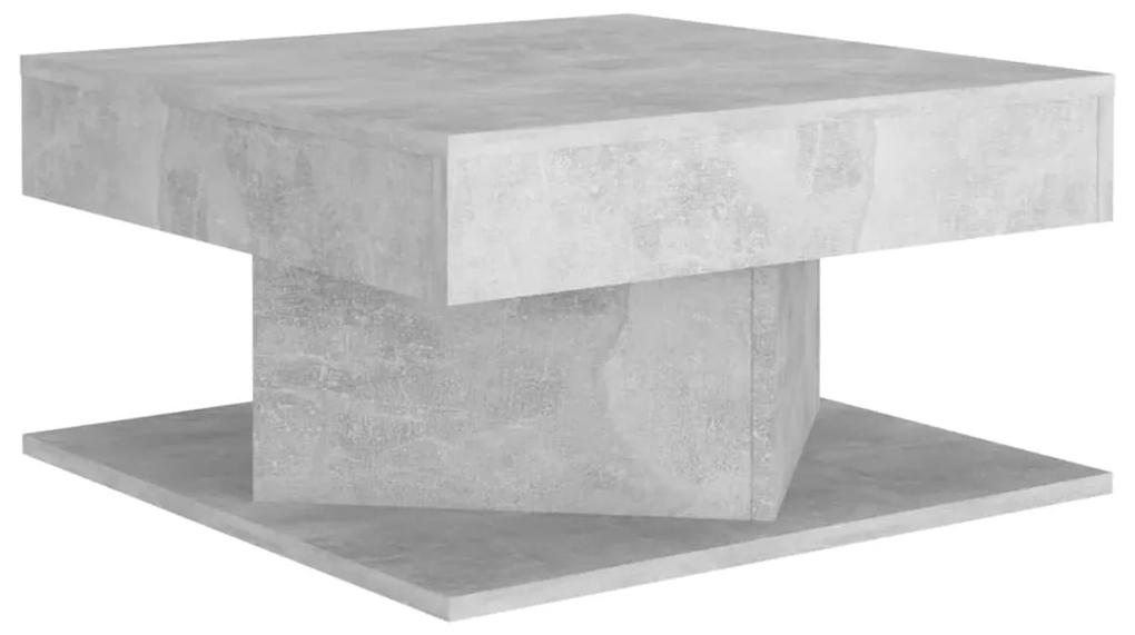 Konferenční stolek betonově šedý 57 x 57 x 30 cm dřevotříska - Default Title