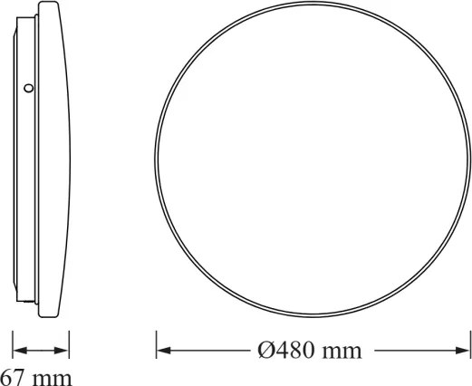 Osram - LED Stropní svítidlo CEILING ROUND LED/36W/230V 3000K pr. 48 cm bílá
