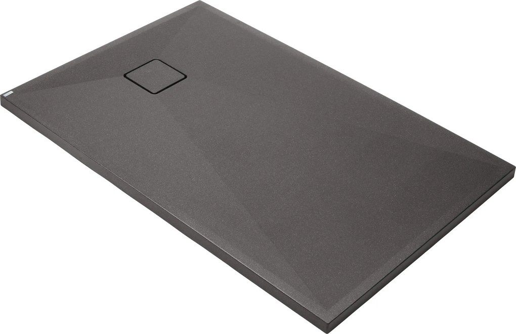 Deante Correo, obdélníková granitová sprchová vanička 120x70x3, 5 cm, antracitová metalíza, DEA-KQR_T73B