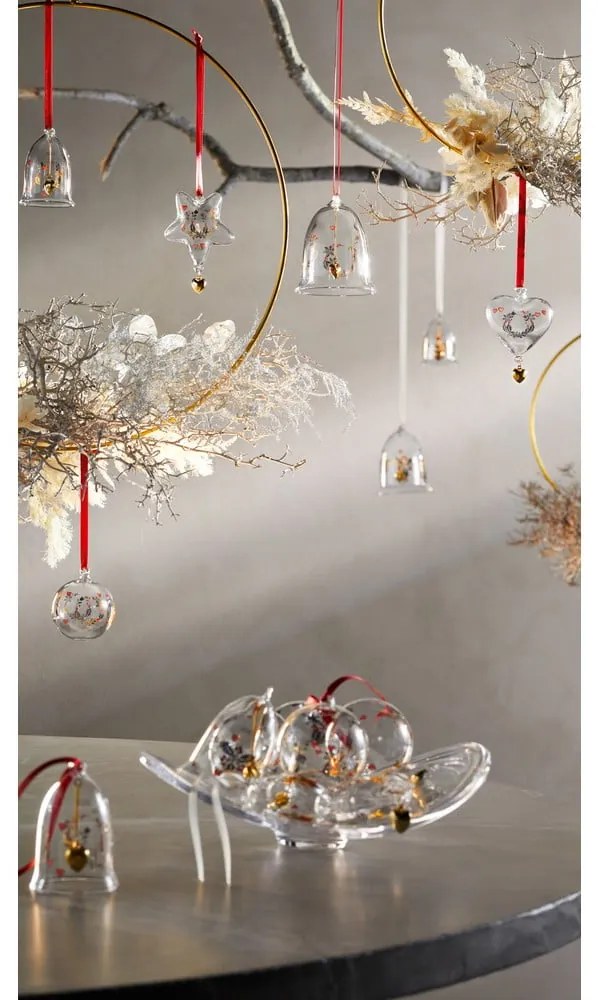 Skleněná ručně foukaná vánoční koule ø 6,5 cm Ann-Sofi Romme Annual Christmas Bauble – Holmegaard