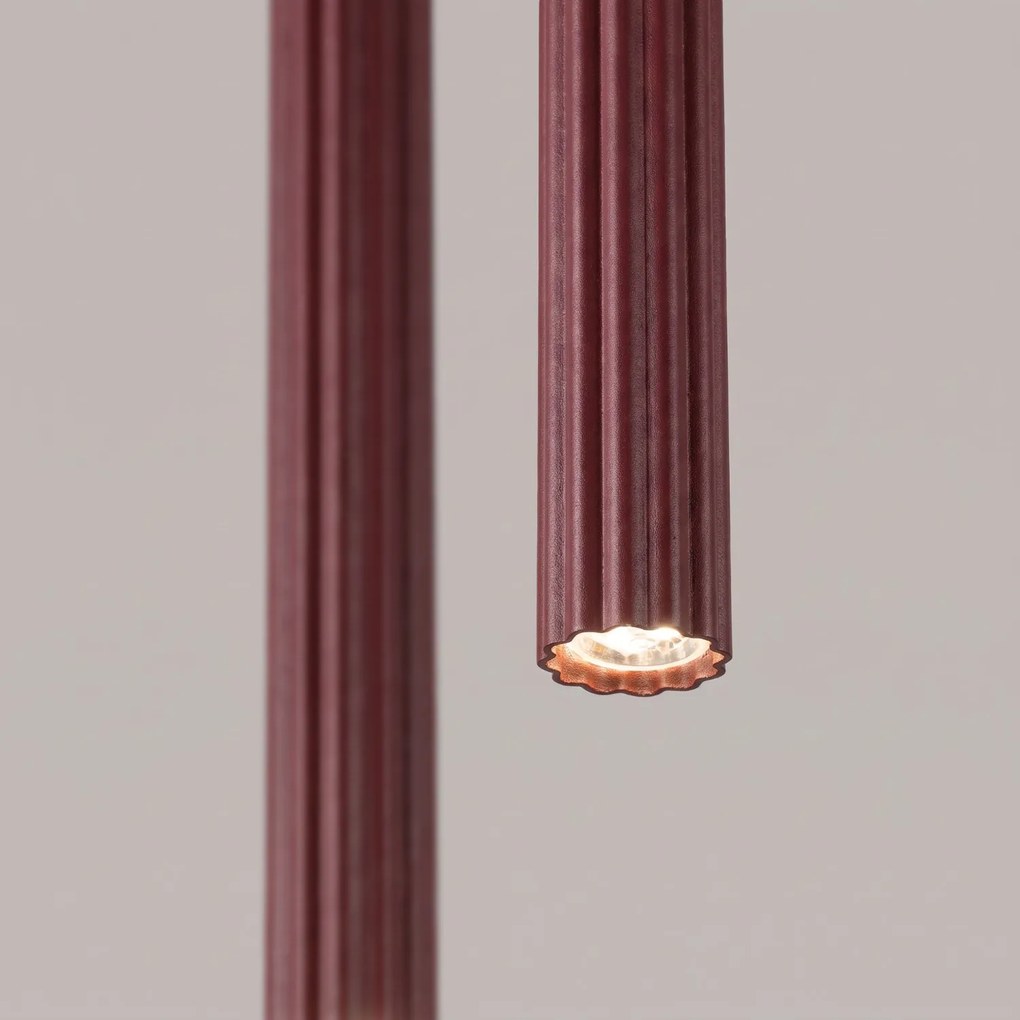 Sollux Lighting Závěsné svítidlo ARCHE 2P bordó