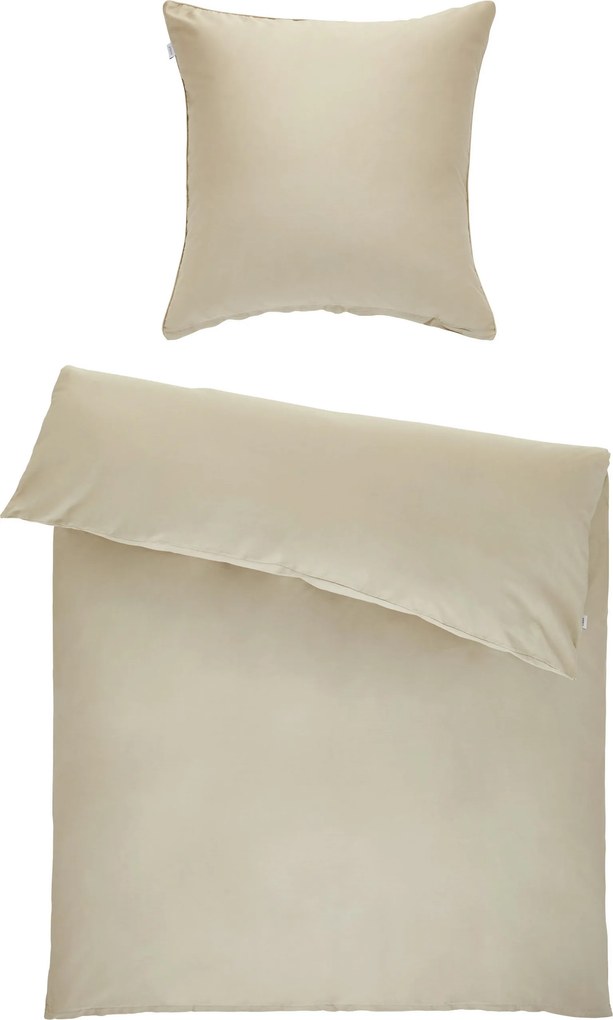 XXXLutz OBOUSTRANNÉ POVLEČENÍ, satén, pískové barvy, béžová, cappuccino, 135/200 cm Schöner Wohnen - Online Only povlečení - 003021142601