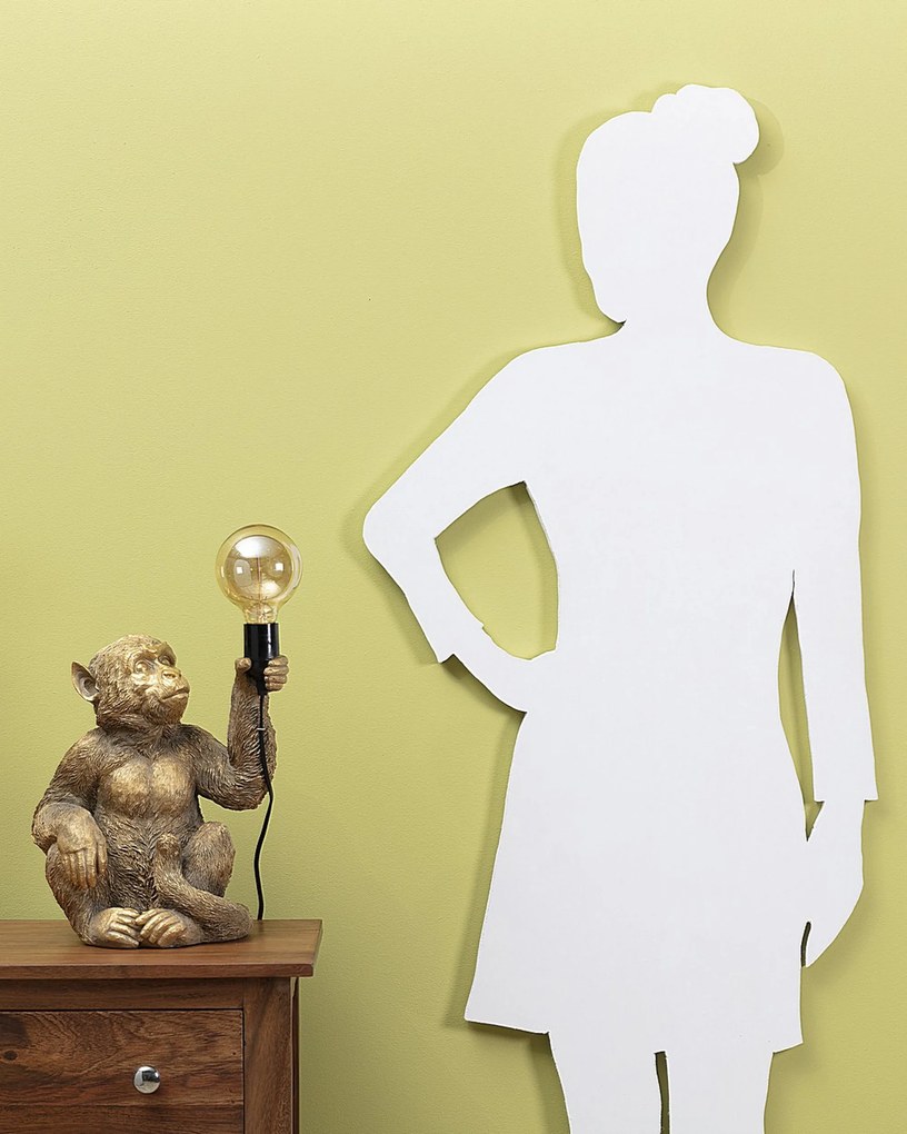 Stolní lampa Gold Monkey výška 36cm
