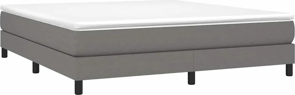 Rám postele s boxspringem tmavě šedý 180 x 200 cm textil 3120533