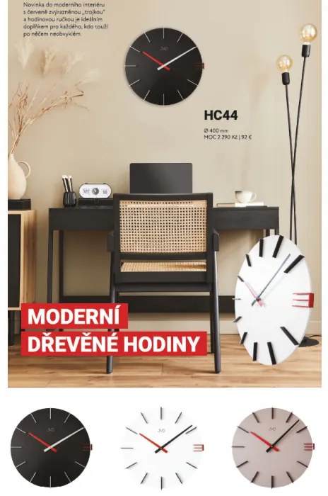 Nástěnné hodiny HC44.1 JVD 40cm