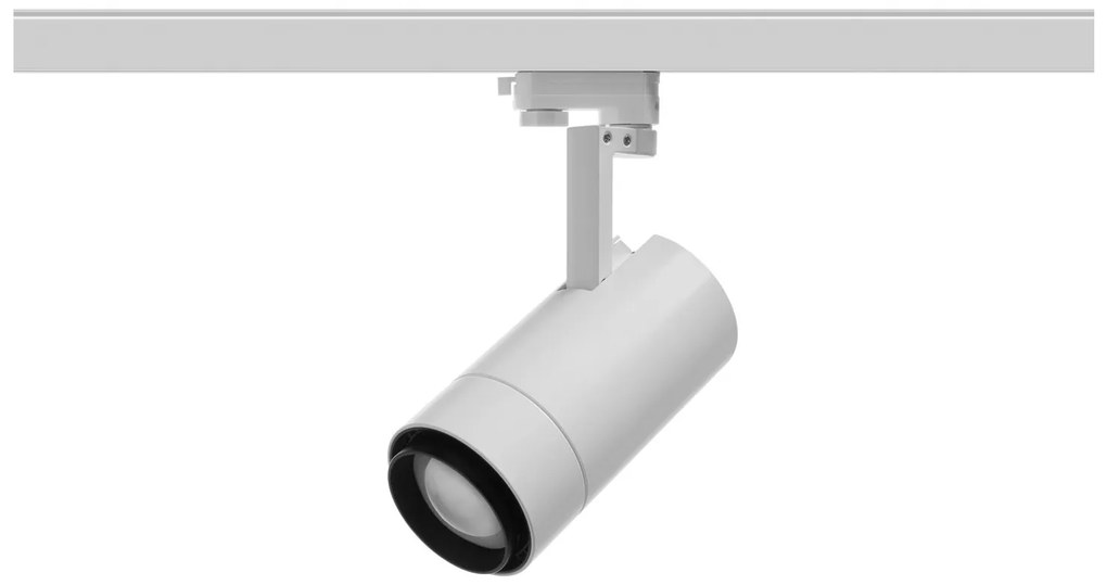 Indeluz 803B-L4125B6F-01 stropní bodové LED svítidlo pro lištový systém Enigma, bílé, 25W, 2700/3000/4000K, 15,60°, ø8cm