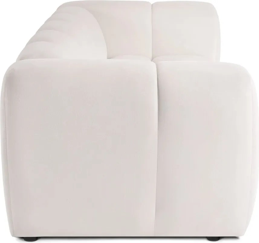 Krémová sametová pohovka 225 cm Cube - II. jakost – Bonami Selection