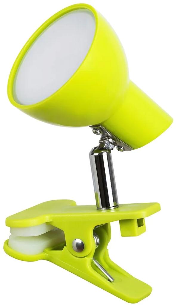 Rabalux NOAH LED lampička s klipem 5W | 360lm | 3000K - zelená