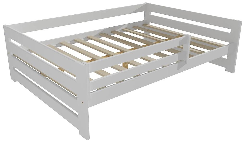 Vomaks Dětská postel DP 025 XL se zábranou Rozměr: 140 x 200 cm, Barva: barva bílá