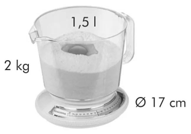 TESCOMA Kuchyňská váha dovažovací DELÍCIA 2,2 kg