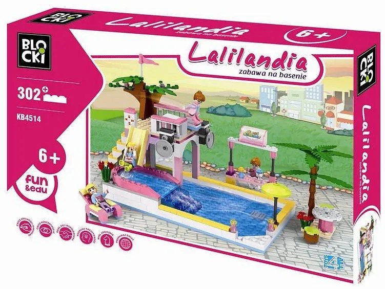 Blocki Lalilandia stavebnice Zábava u bazénu typ LEGO FRIENDS 302 dílů