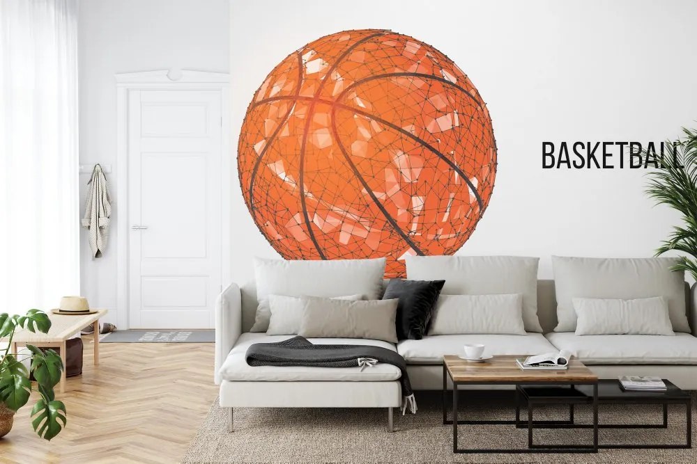 Fototapeta Geometrický Basketbalový Míč Omyvatelný vlies 90x60