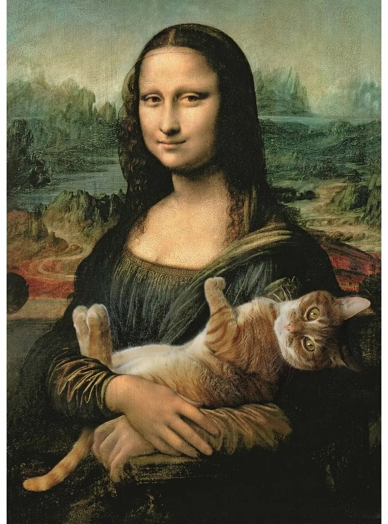 Trefl Puzzle Mona Lisa s kočkou, 500 dílků