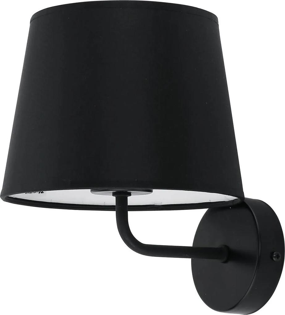 Nástěnná lampa s vypínačem BLACK, černá Tlg AGOSTINO | BIANO