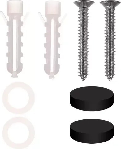 Koupelnová polička - černá - 50 cm