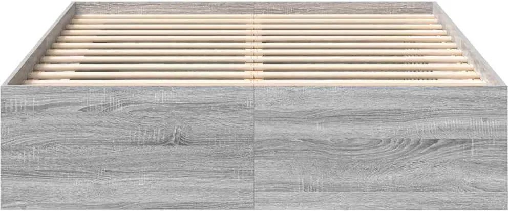 Rám postele šedý sonoma 150 x 200 cm King Size 3203871