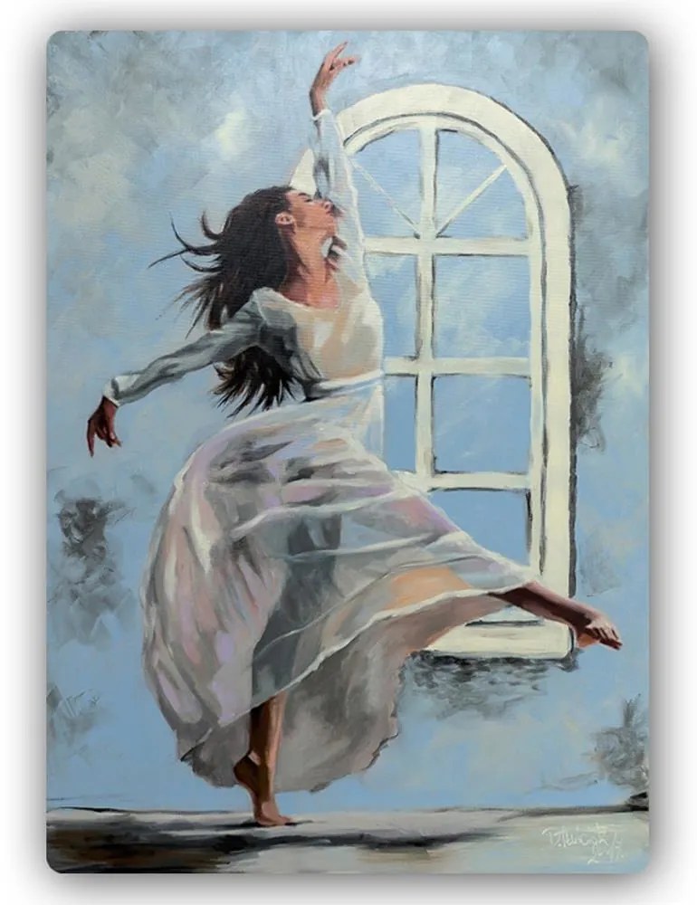 CARO Kovový obraz - Dancer 3 40x60 cm